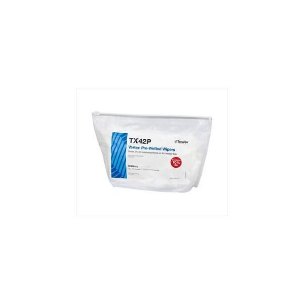 【カタログあり]【お見積もりOK]【送料無料]★12%OFF★【クリーンパック]テックスワイプ（Texwipe）4-1892-02　プリウェットワイパー　Vectra　High　Sorption　50枚入 TX42P JANコード:4589...
