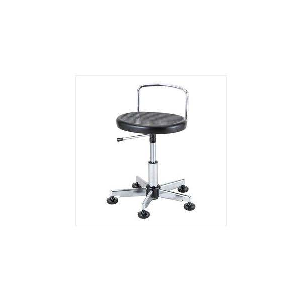 【カタログあり】【お見積もりOK】【送料無料】★15%OFF★4-3767-02 クリーンルーム用チェアー（固定脚タイプ）背有り リング無し CT-100B JANコード:4582619636635