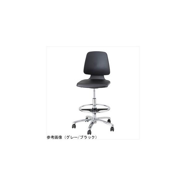 【カタログあり】【お見積もりOK】【送料無料】★10%OFF★4-4196-04 ラボチェアー（LABSIT）フットリング付き ブルー/ブラック 6287741 JANコード:4582619643268