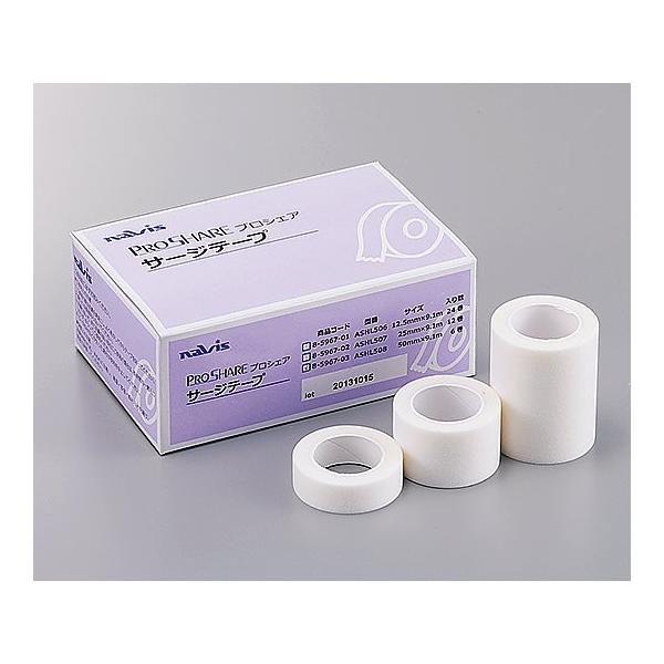 【カタログあり】【お見積もりOK】★24%OFF★ナビス(アズワン)8-5967-01プロシェアサージテープ12.5mm×9.1m24巻入 JANコード:4560111761833