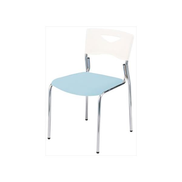 【カタログあり】【お見積もりOK】【送料無料】多目的チェア 23-6210-0008 ブルー(ファブリック調) ニシキ工業 FCS-W90【1単位】