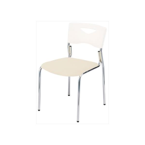 【カタログあり】【お見積もりOK】【送料無料】多目的チェア 23-6210-0009 アイボリー(ファブリック調) ニシキ工業 FCS-W90【1単位】