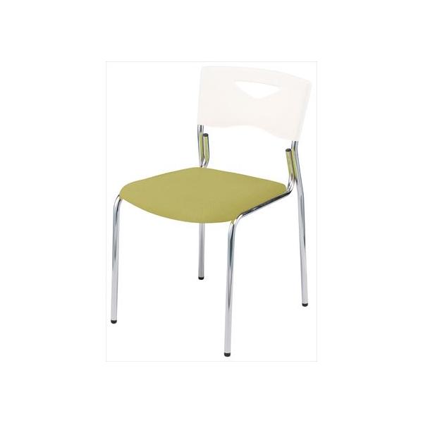 【カタログあり】【お見積もりOK】【送料無料】多目的チェア 23-6210-0010 グリーン(ファブリック調) ニシキ工業 FCS-W90【1単位】