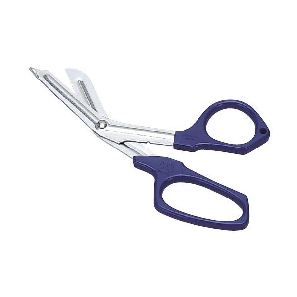 【カタログあり】【お見積もりOK】★19%OFF★●包帯・ギプス・テーピング・工作用として、紙・布・ゴムホース・アルミ板など、軟らかい物から硬い物まで良く切れます。●刃部の根元には電線の皮むき、ハンドル部にはひも通し穴付。●材質：刃材＝特殊...