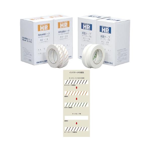 【カタログあり】【お見積もりOK】【送料無料】★7%OFF★●鮮明な発色で滅菌処理工程が容易に判別できます。●【1】【2】はオートクレーブ用で滅菌後、白から黒褐色の斜線が鮮明に浮き出てきます。●【3】【4】は1本のテープでオートクレーブ（橙...