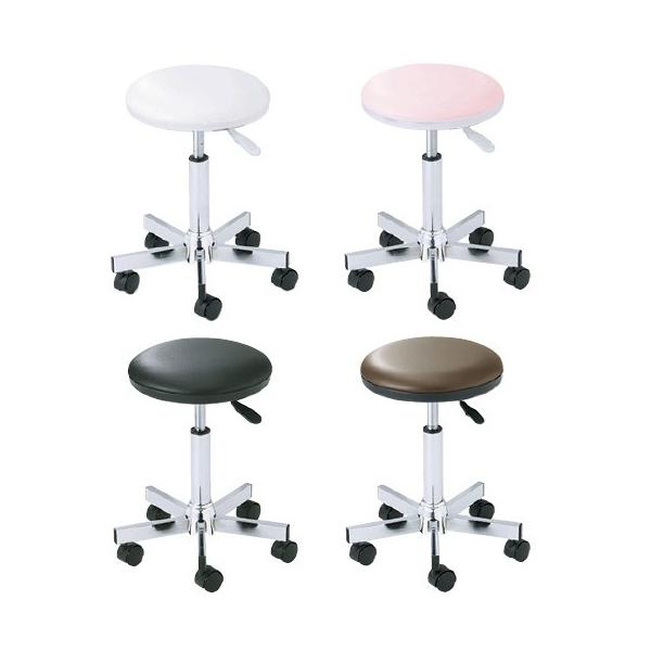 【カタログあり】【お見積もりOK】【送料無料】★13%OFF★●ガス圧ワンタッチ昇降式。ストローク幅が190mmと大きいのでベストポジションにセットできます。●高級感のあるメッキ仕上げです。●サイズ：φ450×H480〜670mm●座面寸法...