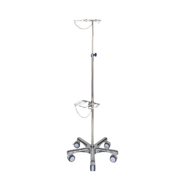 【カタログあり】【お見積もりOK】【送料無料】★25%OFF★●大型アルミ製5脚ベースで安定感があります。●ポリ塩化ビニール製の上・下2段式架台。●落下防止具付。●サイズ（ハンガー高）：1300〜2000mm●材質：支柱＝ステンレス、ベース...