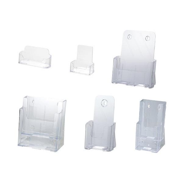 【カタログあり】【お見積もりOK】★19%OFF★●カード・パンフレット・カタログなどのスタンドとして、目的とスペースに合わせてお選びください。●サイズ：W111×D108×H210mm●ポケット内寸：W105×D33mm●材質：ポリスチレ...