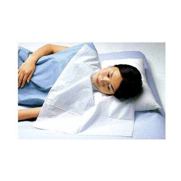 【カタログあり】【お見積もりOK】★25%OFF★●首周りがカットされているので、汚染範囲を広範囲にカバーできます。●首の後ろでテープ止めできるため、フリーサイズとして使用できます。●サイズ：610×520mm●材質：クレープ紙・ポリエチレ...