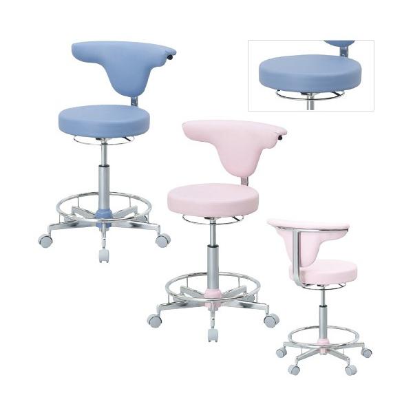 【カタログあり】【お見積もりOK】【送料無料】★18%OFF★●リングレバーで高さ調節できるハイタイプのメディカルチェア。●座高ガススプリング昇降機構。●工具を使わずに組立ができます。●サイズ：W500×D520×H745〜935mm●座面...