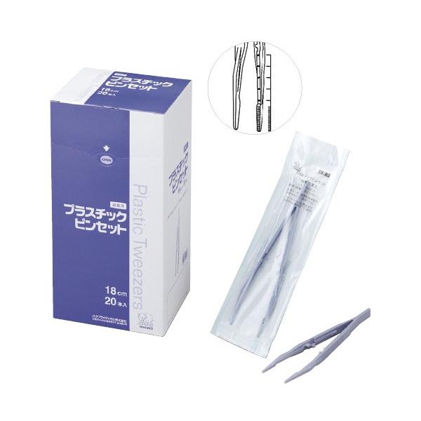【カタログあり】【お見積もりOK】★13%OFF★●滅菌済で無鈎タイプのピンセットです。●内側の目盛りはサイズ測定に使用できます。●材質：ポリプロピレン●入数：1本×20袋医療機器対象外