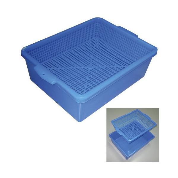 【カタログあり】【お見積もりOK】★19%OFF★●ポリプロピレン製の水切りカゴと桶のセットです。●サイズ（カゴ外寸）：W405×D320×H90mm●材質：ポリプロピレン医療機器対象外