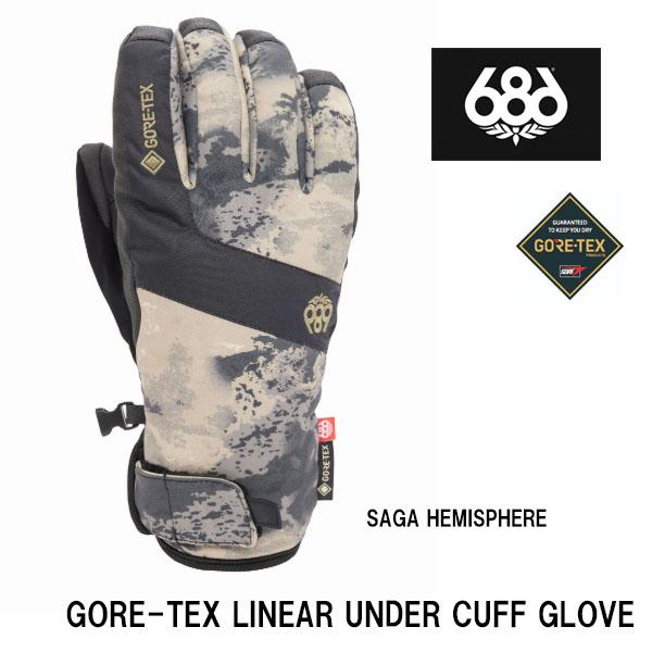 【 686 】　GORE-TEX LINEAR UNDER CUFF GLOVE 24-25　　686   シックスエイトシックスGORE-TEX　Linear　Under　Cuff　Gloveゴアテックス　ライナー　アンダー カフ  グロ...