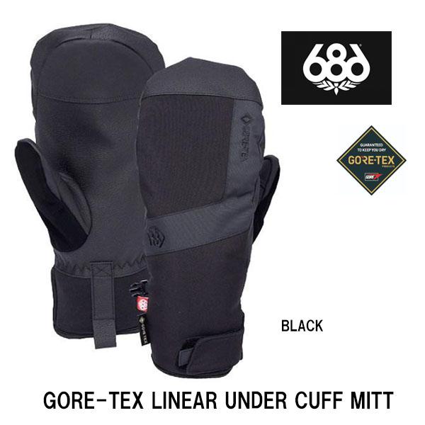 【 686 】　GORE-TEX LINEAR UNDER CUFF MITT 24-25　　686   シックスエイトシックスGORE-TEX Linear Under Cuff Mittゴアテックス　ライナー　アンダー カフ ミトン68...
