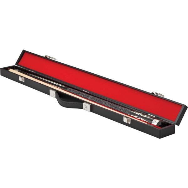 ケースマスター ビリヤードキューケース Casemaster、27-0306、ブラック ハードケースサイズ：96.5×10.1×5cmケースマスター ビリヤードキューケース。ブラック。丈夫で耐久性の高いレザーレット外装。ソフトな裏地がキュー...