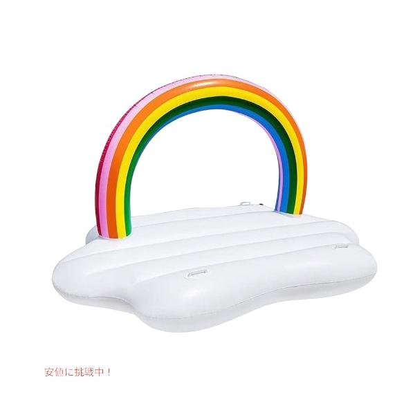 ファンフロート レインボー プールフロート Fun Floats、浮き具 虹サイズ：218x157cm雲の上のレインボー型浮き具。プールや湖、ビーチのお供にどうぞ。浮き具のサイズ(約)、218x157センチ。大人でも子供でもご使用いただけま...