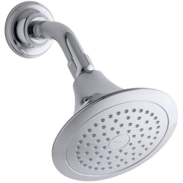 コーラー フォルテ 壁取り付け用シャワーヘッド KOHLER、K-10282-AK-CPサイズ：7.6×17.1cmコーラー フォルテ 壁取り付け用シャワーヘッド。ベストセラー。Katalyst 空気誘導技術を使用した、壁に取り付けるタイプ...