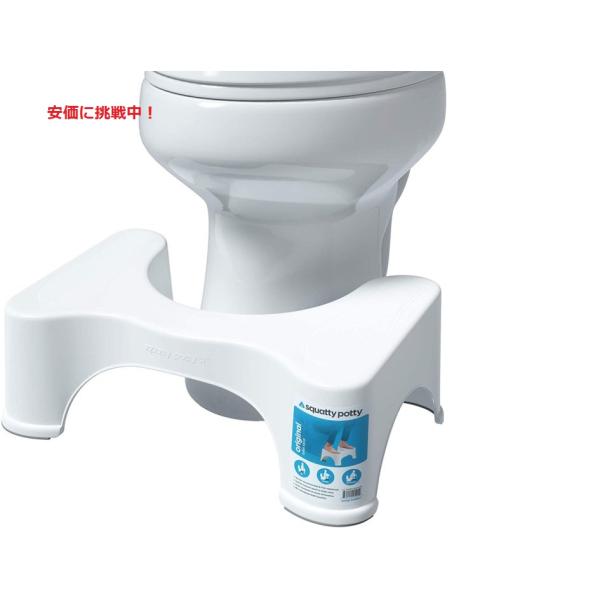 スクワティポティーSquatty Pottyトイレ踏み台 足置き台 (18cm) カラー：ホワイトこの商品は足の位置を高くし、広げることで、より排泄時に自然な体勢を取ることができる踏み台です。踏み台は前方が少し上がり傾斜がかかっており、スク...