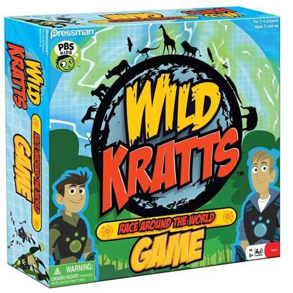 プレスマントイ Pressman Toys ボード ゲーム Wild Kratts 世界一周 5歳以上の2?4人のプレーヤー向け含まれるもの：ゲームボード、4つのWild Krattsムーバー、16のCreature Power Suitト...