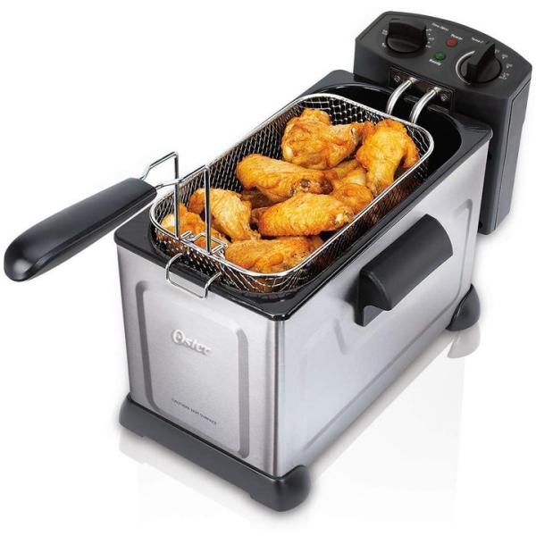 オスター Oster1500ワット3.7Lのフライヤーです。大容量で、ドーナッツからフライドポテトなど様々な揚げ物を家族やパーティー向けに作ることが可能。アイテムナンバー: CKSTDFZM37-SS1サイズ: 41.6×22.6×25.6...