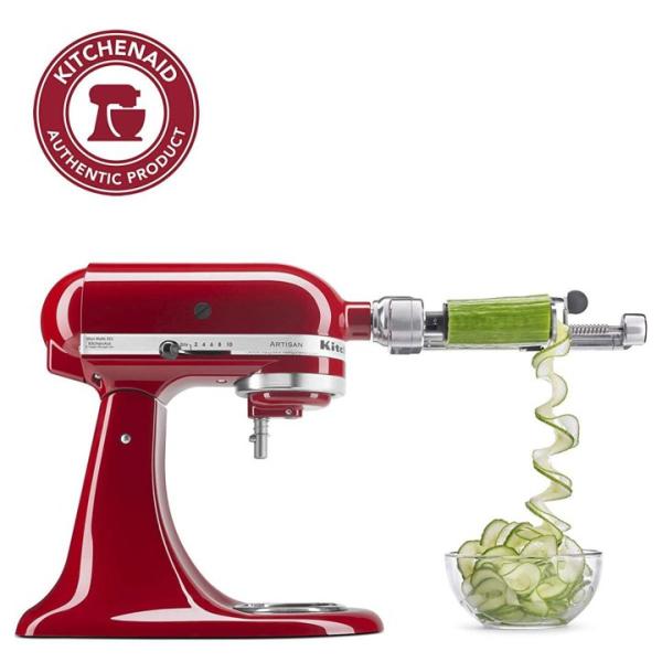 ブランド名：キッチンエイド KitchenAid商品名：Spiralizerプラスアタッチメントアイテムナンバー：KSM2APCサイズ：14.7×31.4×7.3cm商品特徴： Peel、Core、Slice Stand Mixer Att...