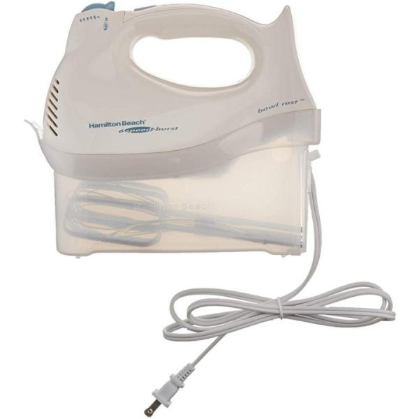 ブランド名：Hamilton Beach ハミルトンビーチ商品名：ハミルトンビーチ 6速電動ハンドミキサーアイテムナンバー：62695Vサイズ：22.8×10.1×13.9cm商品特徴：275ワットの力を備えたミキサーにはビーターと泡立て器...