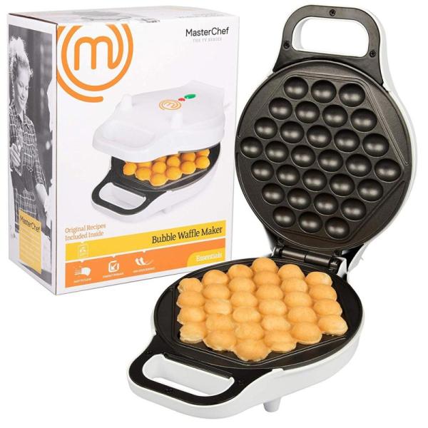 MasterChefMCF-BWW-696エッグワッフルメーカーです。鶏蛋仔（けいたんし）と呼ばれる球体のワッフルで、香港で人気があります。5分未満で簡単につくることが可能。アイテムナンバー: MCF-BWW-696重量(約): 1.7kg