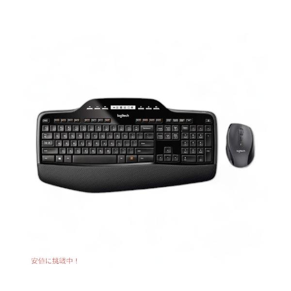 ロジテック Logitech MK710 ワイヤレス デスクトップ セット キーボード マウス USB ブラック MK710には、Unifyingテクノロジーを搭載したMK700キーボードとワイヤレスマラソンマウスM705が含まれています。...