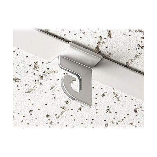 アルミドロップシーリングフック ホワイト 2パック STORE FIXTURES DIRECTSTORE FIXTURES DIRECT アルミドロップシーリングフック。2パック。天井取り付け型のフック。パーテーションシートやストアサインな...