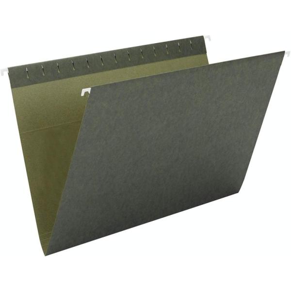スミード Smead ハンギング ファイル フォルダ タブなし レターサイズ 標準 グリーン 25枚 64010 サイズ 33.7 x 25.9 x 5.9 cmぶら下げタイプのフォルダ、、ファイル内で用紙をきれいに垂直に保ちます。ぶら下げ...