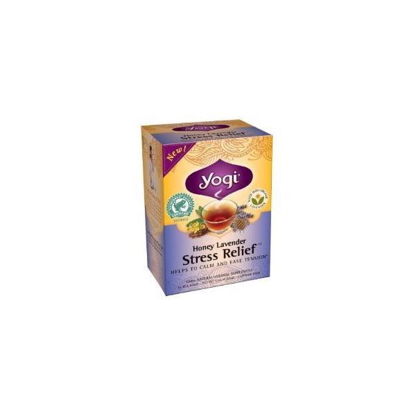 YOGI TEA(ヨギティー) Honey Lavender Stress Relief(ハニーラベンダー ストレスリリーフ)は、心と体を落ち着かせるハーブティーです。レモンバーム葉、パッションフラワーエキスとカモミール、ラベンダーを飲みや...