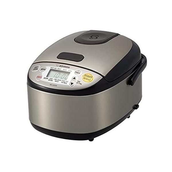Zojirushi NS-LGC05XB Micom Rice Cooker &amp; Warmer, Stainless Black by Zojirushi