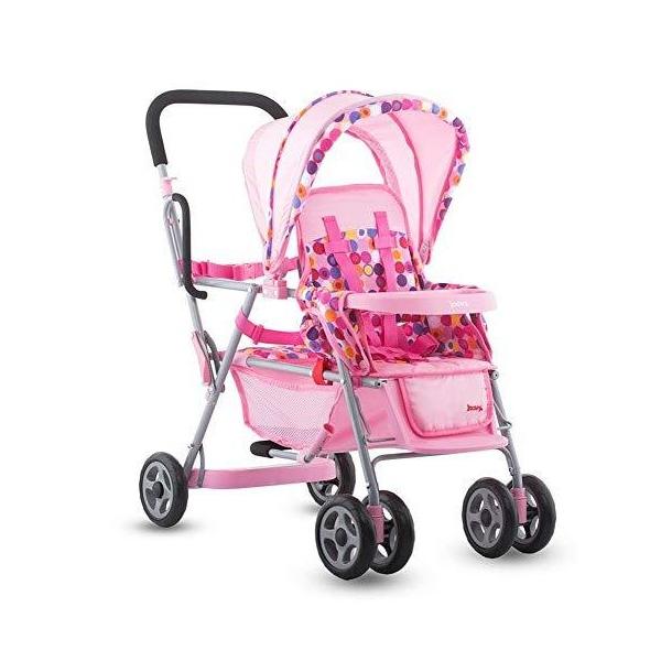 Joovy Toy Caboose 人形ベビーカー 人形アクセサリー ピンクドット