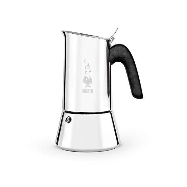 イタリアで始まったビアレッティは、シンプルで使いやすく、機能性も良く高品質な製品が評価され、世界のトップブランドとなっています。ビーナス（Venus）は、モダンでスタイリッシュなストーブトップ・エスプレッソメーカー(10カップ用）です。すべ...