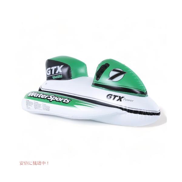 ・水上オートバイ型のインフレータブルフロート・モダンなレースボートの模様・子供用サイズ：52 x 24 x 20インチB000MOIX0S