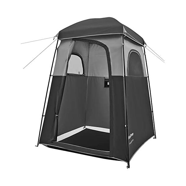 KingCamp シャワー テント オーバーサイズ ワイド キャンプ シェルターKingCamp Camping Shower Tent Oversize Space Privacy Tent Portable Outdoor Shower...