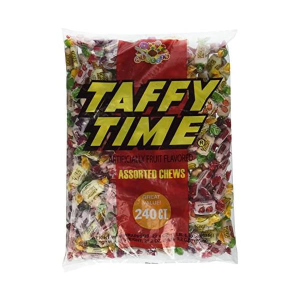 アメリカ発! 自分用としても、お友達にギフトでプレゼントしても◎のアメリカのお菓子♪♪バラエティに富んだスナックコレクションを随時追加中ですAlbert's Chews Taffy Time Assorted 240 Piece Bag重さ...