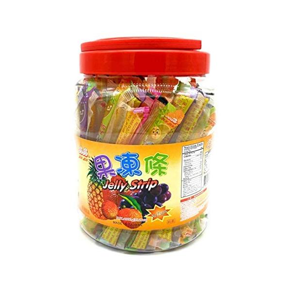 アメリカ発! 自分用としても、お友達にギフトでプレゼントしても◎のアメリカのお菓子♪♪バラエティに富んだスナックコレクションを随時追加中ですJin Jin Fruit Jelly Filled Strip Straws Candy - Ma...