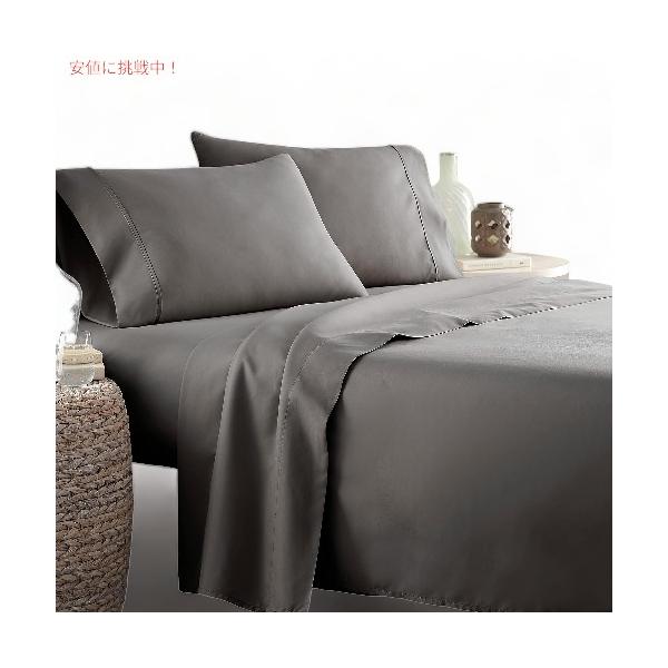 【セット内容】50.8x76.2cm（20x30インチ）の枕カバーx２、243.84x167.64cm（96x66インチ）のフラットシーツx１、190.5x99.06cm（75x39インチ）のボックスシーツx１ この快適で居心地の良いマイク...