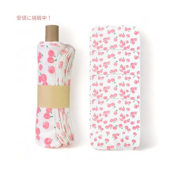 KUMEBON クメボン 繰り返し使えるペーパーレスペーパータオルロール お徳用 Paperless Paper Towels Roll 【洗えるコットンソフト吸水布】25個- Peach Style- 再利用可能なペーパータオルロール 1...