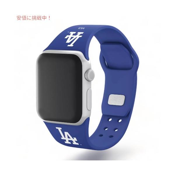 MLB ロサンゼルス ドジャース Los Angeles Dodgers シリコン バンド - 38/40/41mm - Blue-GameTimeによる公式ライセンス取得- 耐久性の高いステンレスとシリコン製- 特許取得済みのピンとタック...