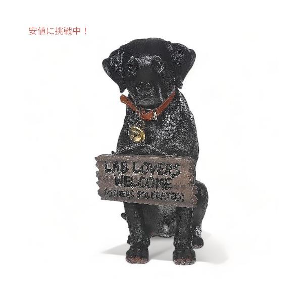 美しく細工された黒のラブラドール”ベラ”のオブジェには、あなたとゲストをお迎えする2つのかわいいメッセージが左右に1つずつあります。ご近所や来客がこのキュートなベラを羨ましがること間違いなし。ギフトに最適：黒ラブの愛好家の方への最適な贈り物...