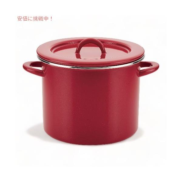 レイチェルレイのストックポットは、キッチンの多用途性を求めるご家庭のシェフに、高品質の性能と毎日の便利さをお届け！耐久性に優れたホーローとスチールの組み合わせで、素早く均一に加熱でき、お手入れも簡単です。丈夫で快適なハンドルは、約232度（...