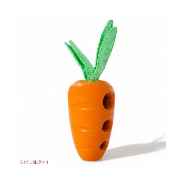Petstages Carrot Stufferは、遊びと精神的刺激とおやつを組み合わせたおもちゃです。鮮やかな色と予測不可能な弾みで、遊びもおやつも盛り上がります！おやつを入れる口が3つに分かれているので、子犬の狩りのスキルに、おやつ、ピ...