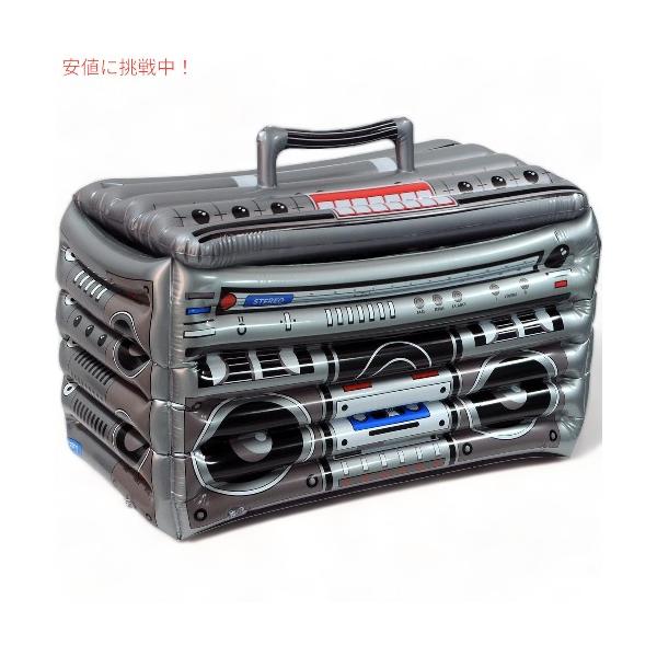 Beistle ビートル インフレータブルブーム ドリンク飲料クーラーボックス マルチカラー・このブームボックスクーラーは、どんなイベントも音楽テーマのパーティーに変えることが出来ます！・氷とお気に入りの飲み物ボトルや缶を追加するだけで、こ...