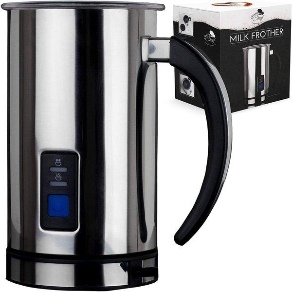 Chuzy Chef 電動 ミルク泡立て器 ミルクフォーマー スチーマー ウォーマー / Electric Milk Frother Steamer Milk Warmer商品サイズ：7.7 x 6.3 x 5.1インチ（約19.5×16×...