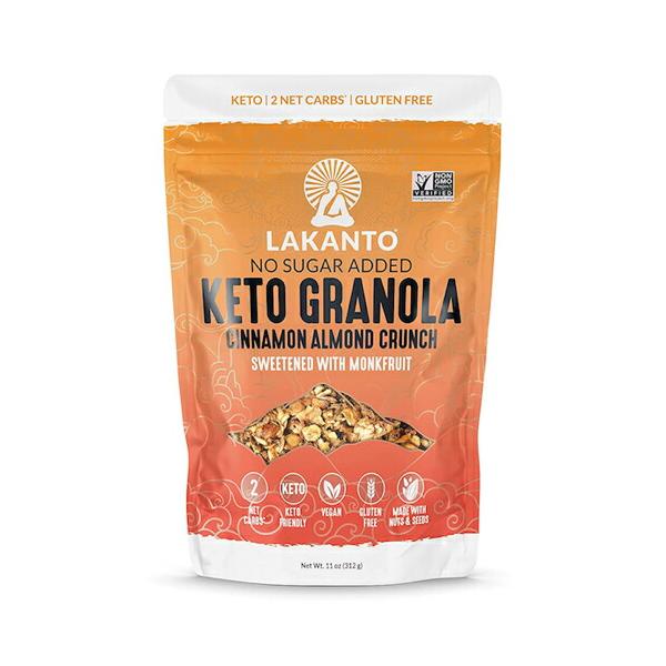 朝食にぴったりなLakanto（ラカント）のグラノーラは、美味しいだけでなく、一般的なグラノーラよりも炭水化物が少なく、ケトダイエットにも対応しています。グルテンフリーで、大豆と添加糖類は使用していません。ほどよくローストした食材に、ほんの...