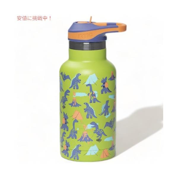 RTIC カブ ボトル グリーンキャンプ恐竜 Cub Bottle Green Camp Dinos・耐久性のあるステンレス製ボトル・真空断熱構造により飲み物を長時間保冷・保温します。・防漏キャップはしっかりと密閉されるため、こぼれる心配な...