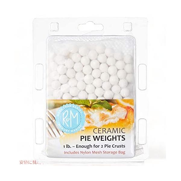 クラストパイとタルトシェルを作成するための完璧なツールです。保管する前に、手洗いと完全な乾燥をお勧めします。This 1 lb. bag of Ceramic Pie Weights from R&amp;M International c...