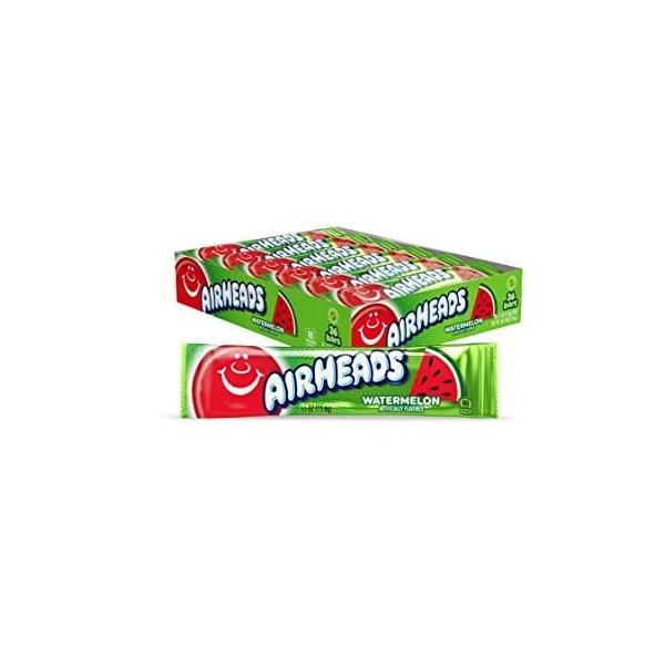 酸っぱくって、チューイな噛み応えが魅力のキャンディAirheads キャンディ Easter, Individually Wrapped Full Size Bars, Watermelon, Bulk Taffy, Non Melting...